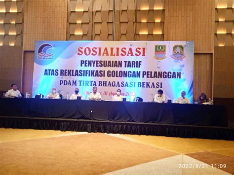 Pdam Tirta Bhagasasi Sosialisasi Penyesuaian Tarif Atas Reklasifikasi