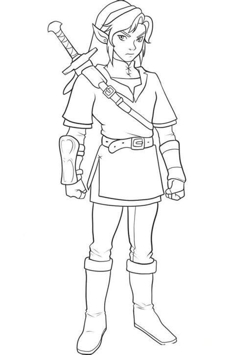 Princess Zelda Breath Of The Wild Coloring Pages