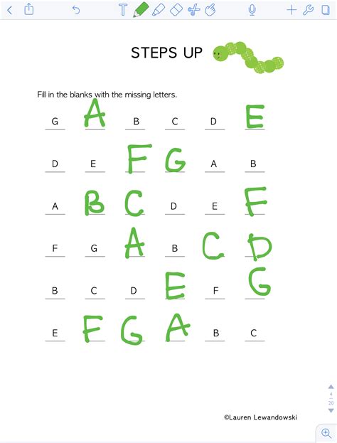 Musical Alphabet Practice Piano With Lauren