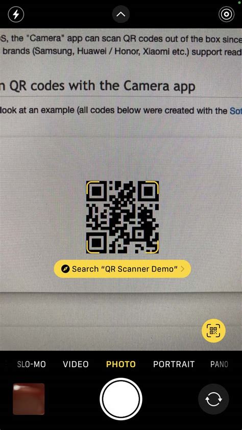 Scan QR Codes With IPhone