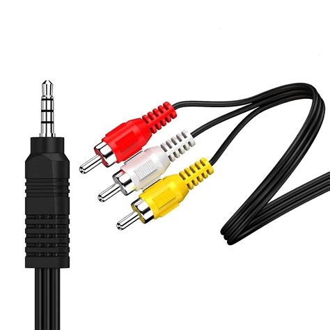 Pingping cable de vídeo de 3 5 mm a RCA AV para cámara de vídeo