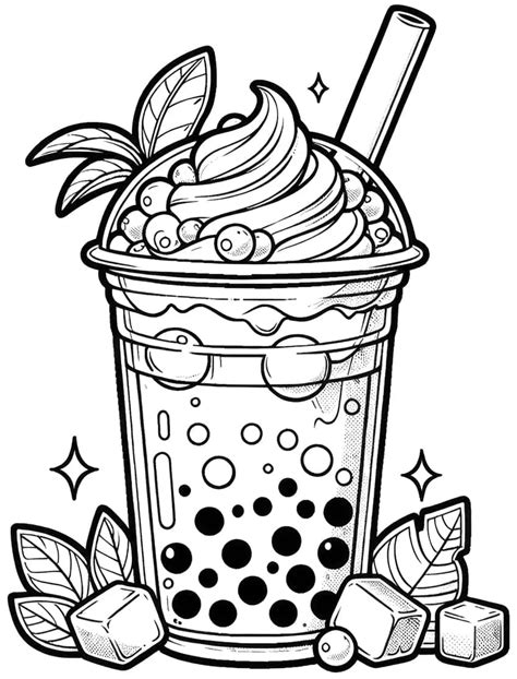 Bubble Tea Ausmalbilder 40 Leckere Getränkebilder