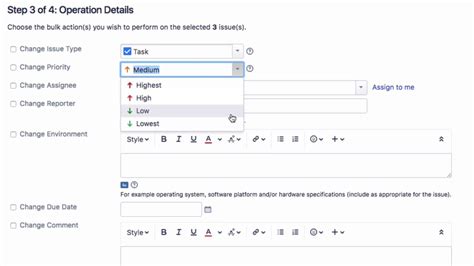 Modifying Multiple Bulk Issues Edit Issues Learn Atlassian Jira