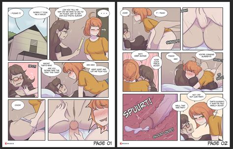 Rule 34 1futa 1girls Blush Bottomless Breasts Brown Eyes Brown Hair Clothing Comic Cum Cum In