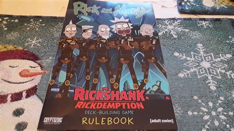 Rick Morty Rickshank Rickdemption Deck Building Game Unboxing Review