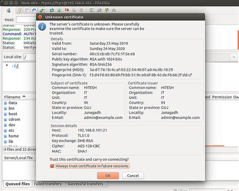 C Mo Instalar Proftpd Con Tls En Ubuntu Lts Howtoforge