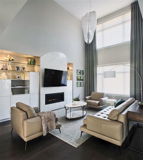 How To Design A Living Room With High Ceilings Shelly Lighting
