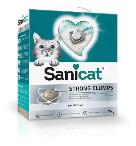 Arena Aglomerante Para Gato Sanicat Strong Clumps 7 Kg Cuotas sin interés