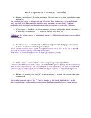 Finished Prelab Diffusion And Osmosis Pdf Prelab Assignment For