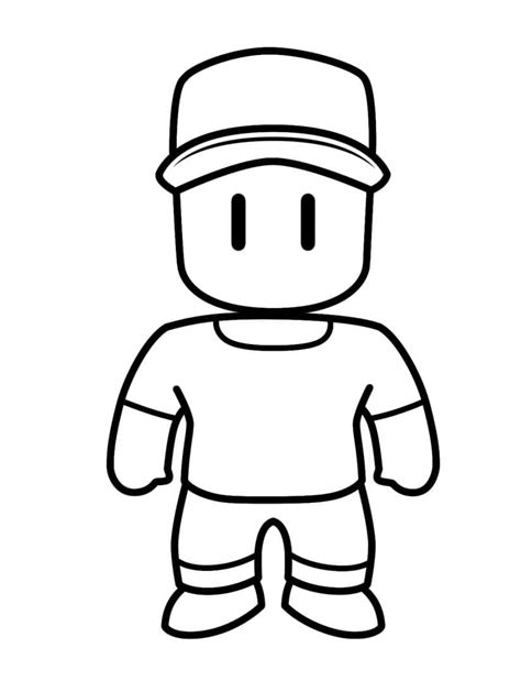 Coloriage Stumble Guys Pour les Enfants télécharger et imprimer