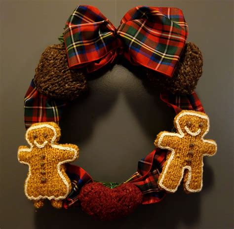 Piparkakku Ukko Ja Akka Neuloen N 7 Cm X 9 Cm Burlap Wreath