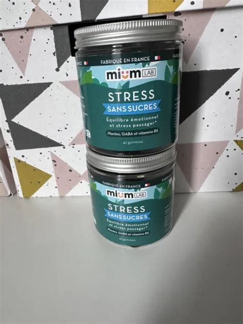MIUM LAB Complément Alimentaire Anti Stress Sans Sucre Gummies