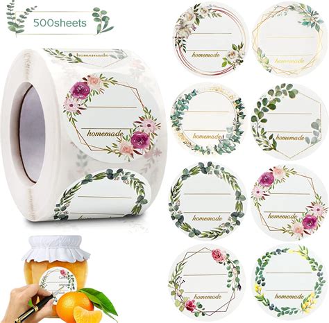 500 Stück Etiketten Selbstklebend Aufkleber Marmeladenglas 4cm Rund
