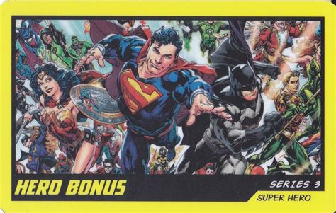 DC Superheroes Coin Pusher Series 3 Super Hero Bonus Arcade Game Cards