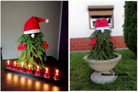 DIY Jak zrobić skrzata z gałązek świerku Maluch w domu