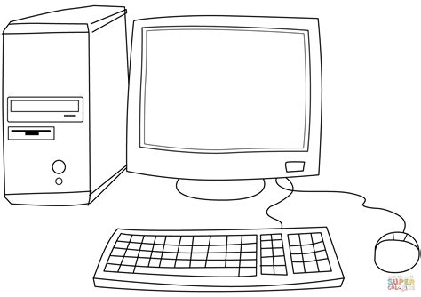 Computer Coloring Sheet