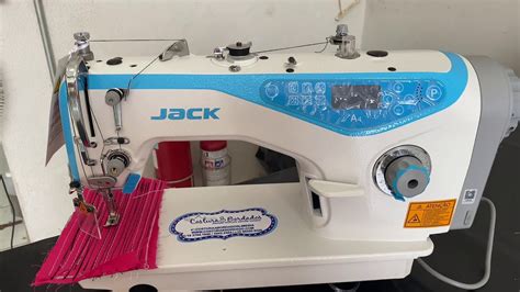 Máquina de Costura Reta Eletrônica Jack A4 Bobina grande ponto 7 mm