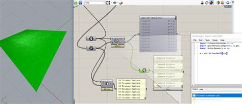ponents split surface solved scripting mcneel forum