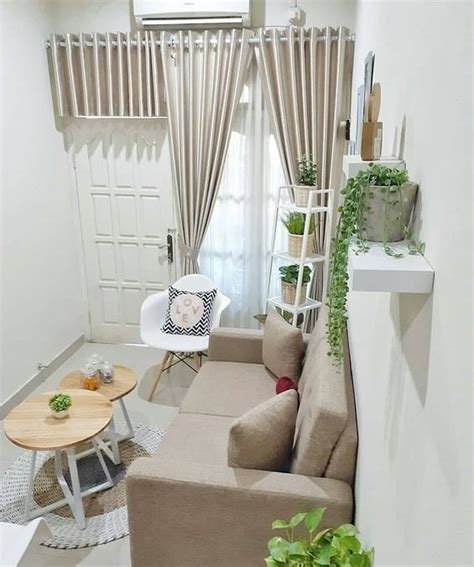 Tampilan Ruang Tamu Sempit Yang Elegan Untuk Rumah 5 X 6 Desain Id