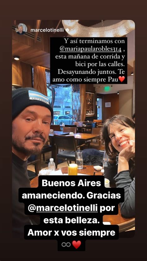 Marcelo Tinelli Y Paula Robles Recorrieron Juntos Las Calles De Buenos