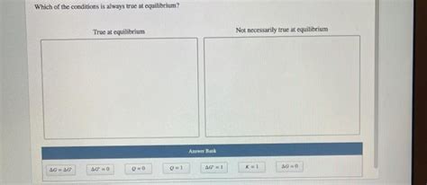 Solved Which Of The Conditions Is Always True At Chegg