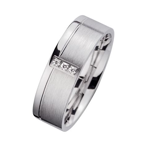 Unique Eheringe Wei Gold Mit Diamanten Breite Mm Wr
