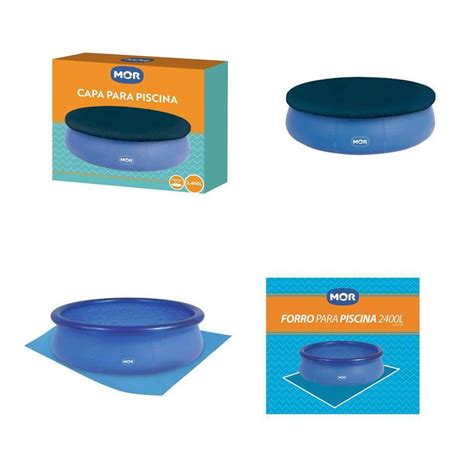 Kit Capa Forro Filtro L H Para Piscina Splash Fun Litros