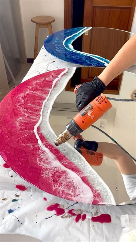 Espejos Mar para Baños en la Playa 100 artesanal Arte con Resina