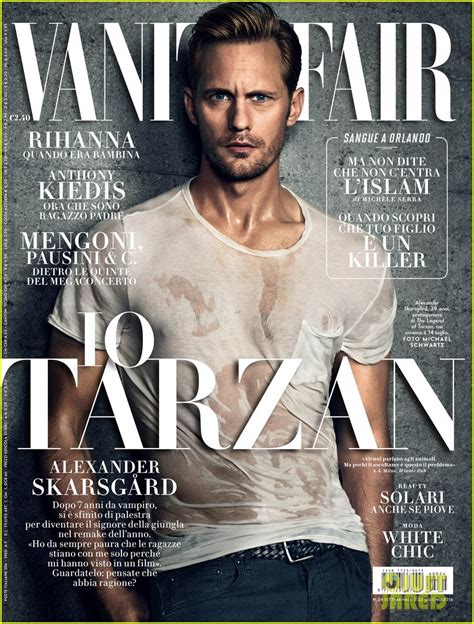 Alexander Skarsgard Is Wet Sexy On Italian Vanity Fair Cover Photo