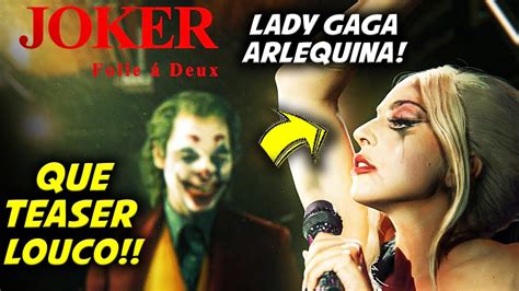 TEASER CORINGA 2 LADY GAGA APARECE DE ARLEQUINA JOKER FOLIE A DEUX