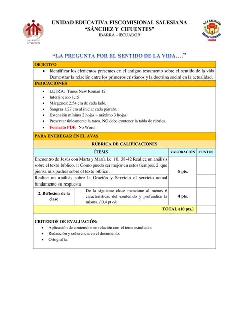 LA Pregunta POR EL Sentido DE LA VIDA 1 BGU UNIDAD EDUCATIVA