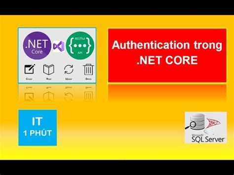 Authentication Trong NET CORE Individual Accounts ASP NET Core Identity YouTube