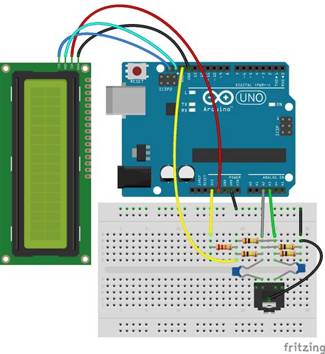 VU Meter For Audio Signal DBu Using LCD Arduino Project Hub