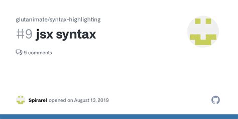 Jsx Syntax Issue Glutanimate Syntax Highlighting Github