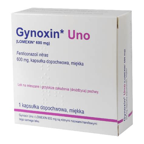 Gynoxin Uno 600 mg kapsułka dopochwowa 1 sztuka import równoległy