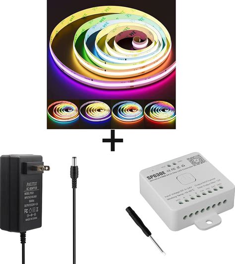 Amazon PAUTIX RGBIC COB LED Strip Light Addressable 6 56ft 2m 24V
