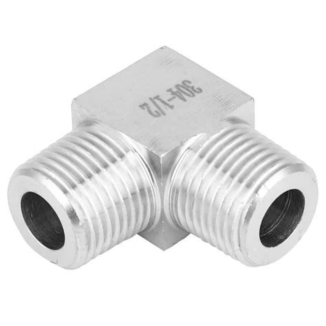 Coude 90 degrés en acier inoxydable 304 pour raccord de tuyau BSPT mâle