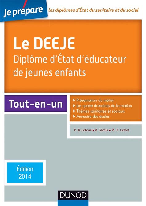 Amazon Fr Le Deeje Dipl Me D Etat D Ducateur De Jeunes Enfants