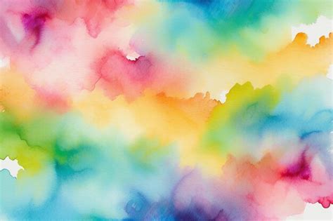 Premium Photo Rainbow Coloured Watercolour Texture Background