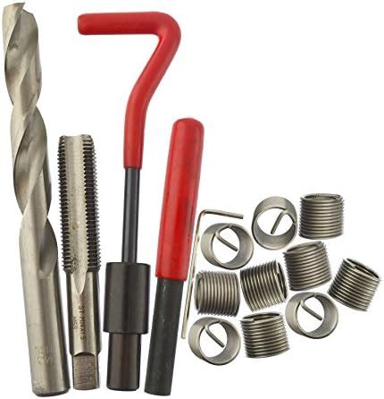 Kit de réparation de filetage M14 x 1 5 mm hélicoil 9 pièces filetage