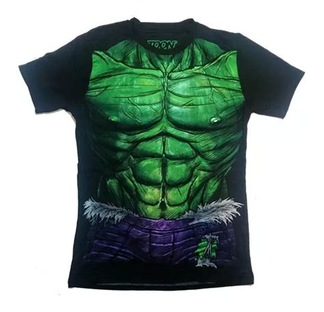 Playera Hulk Licra Marvel Comics Mercadolibre