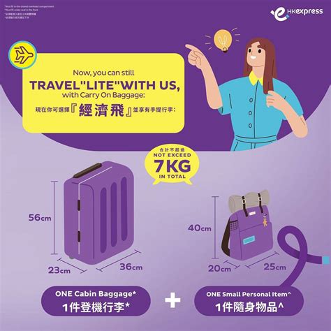 HK Express行李睇清4類機票最平只包1件隨身物品 寄艙行李無得共享重量