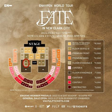 ENHYPEN Fate In NCC Floor Seated B Concert Ticket Tickets Vouchers