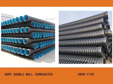 Difference Between KRAH Pipe And HDPE Double Wall Corrugated Pipe