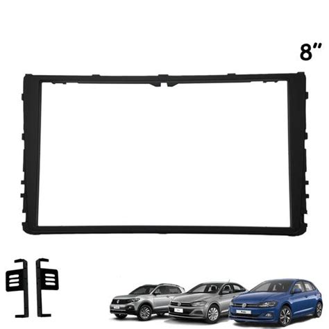 Moldura Painel DVD Multimidia 8 Polegadas Pioneer VW Novo Polo Virtus