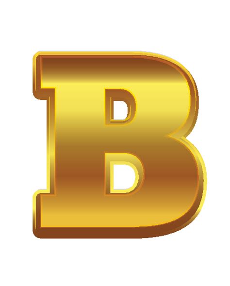 Alfabeto Dorado Png Letras B Png Transparent Png X Free Images
