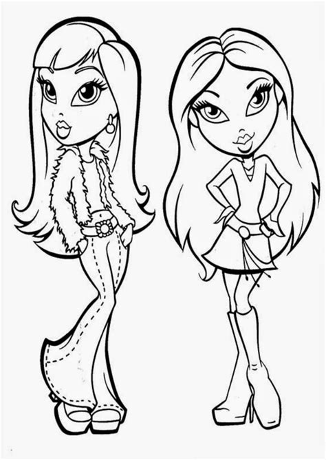 Desenho De Menina Para Colori Modisedu