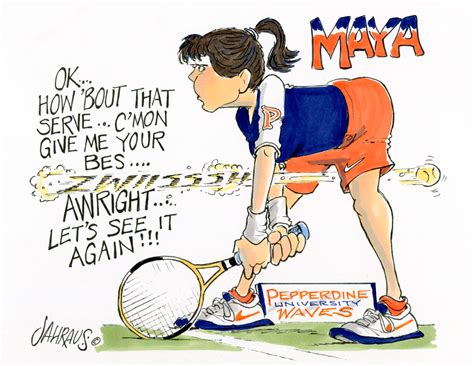 Tennis Return Cartoon Funny Gift For Tennis Returners