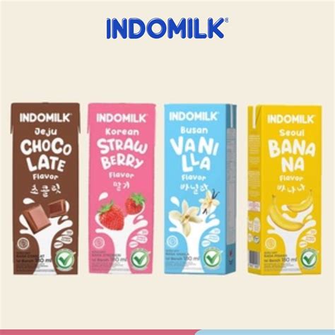 Jual Indomilk Susu Uht Jeju Chocolate Korean Banana Seoul Strawberry