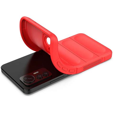 Funda De Silicona Xiaomi Redmi Note 12S Wave Rojo